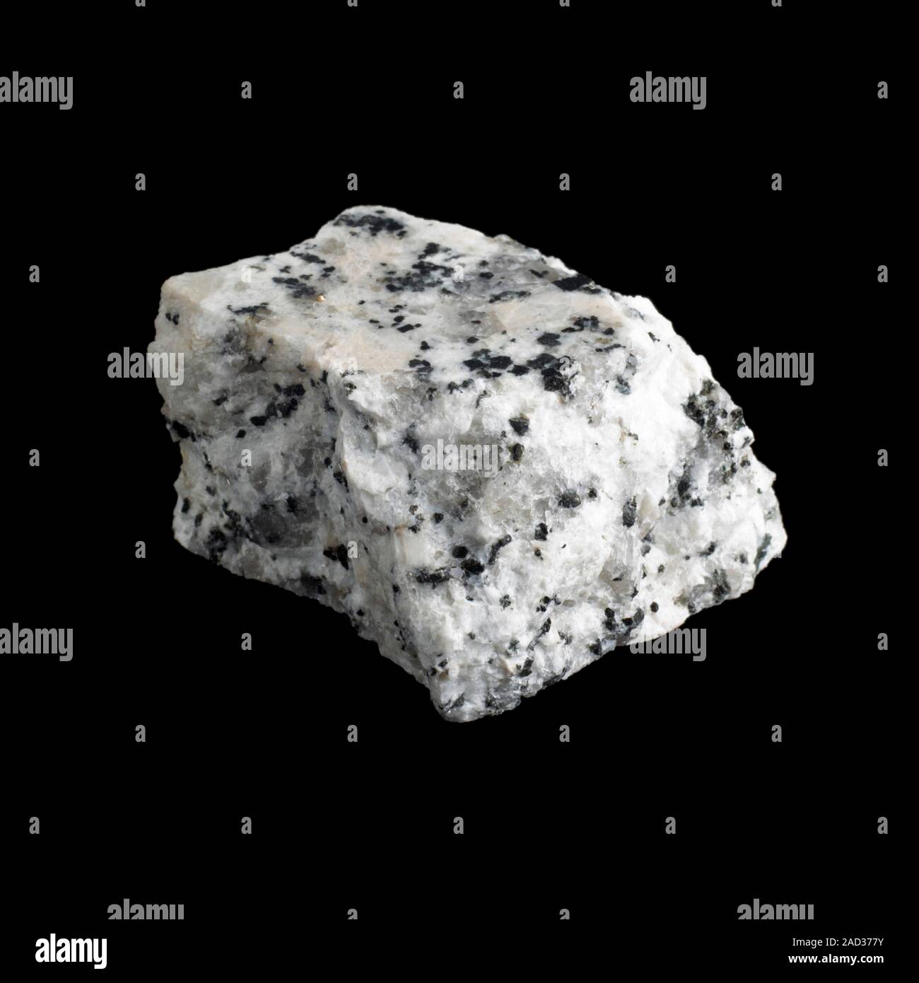 Sample of granite. Granite is a common coarse-grained (phaneritic ...