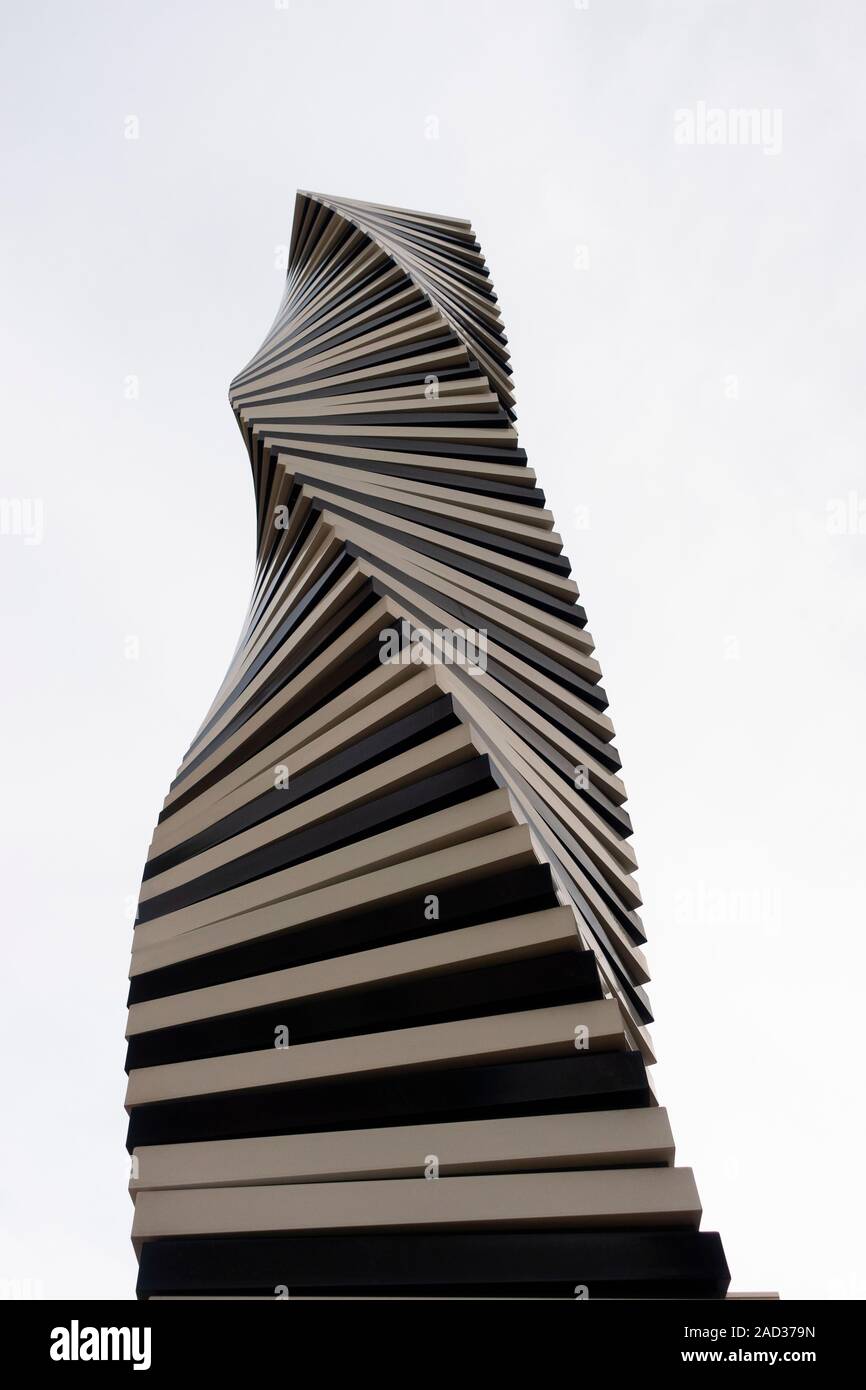 Art Tatum Celebration column sculpture in Toledo Ohio Stock Photo - Alamy