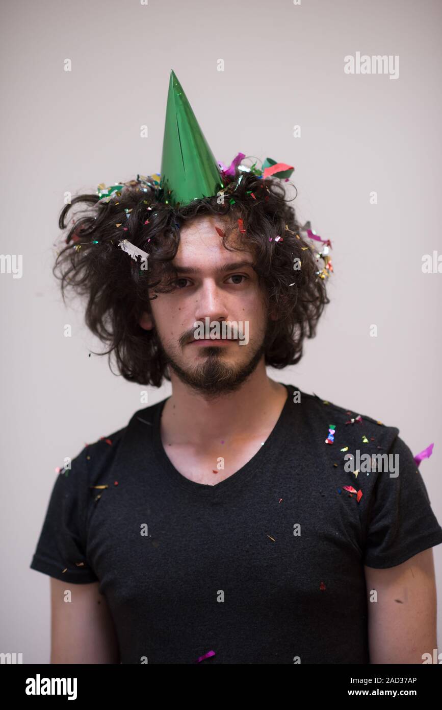 confetti man on party Stock Photo - Alamy