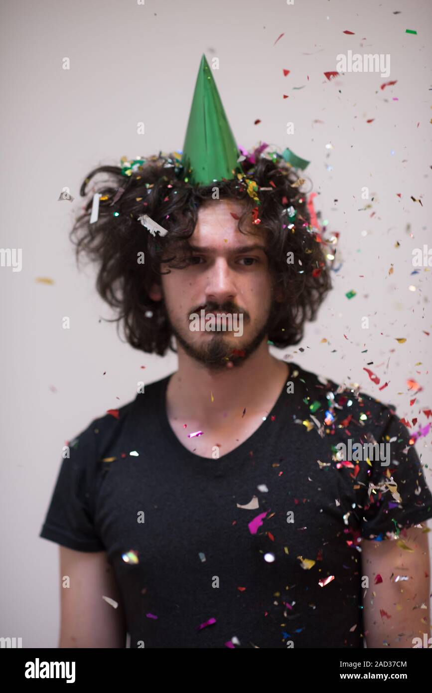 confetti man on party Stock Photo - Alamy