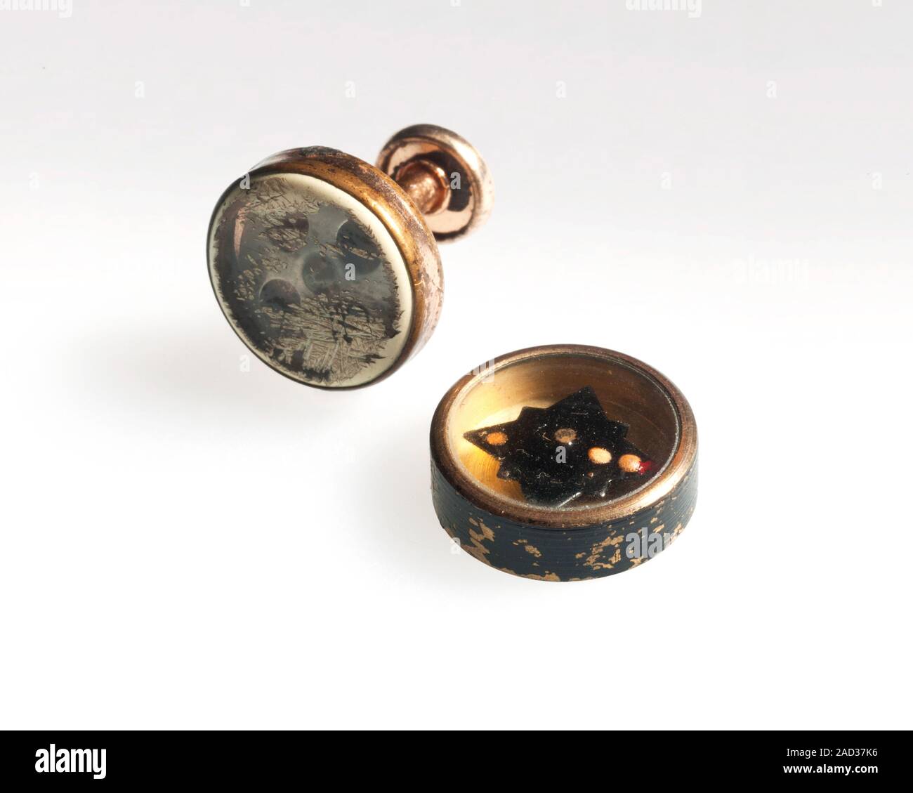 Concealed compass. This compass was concealed for covert use by spies ...