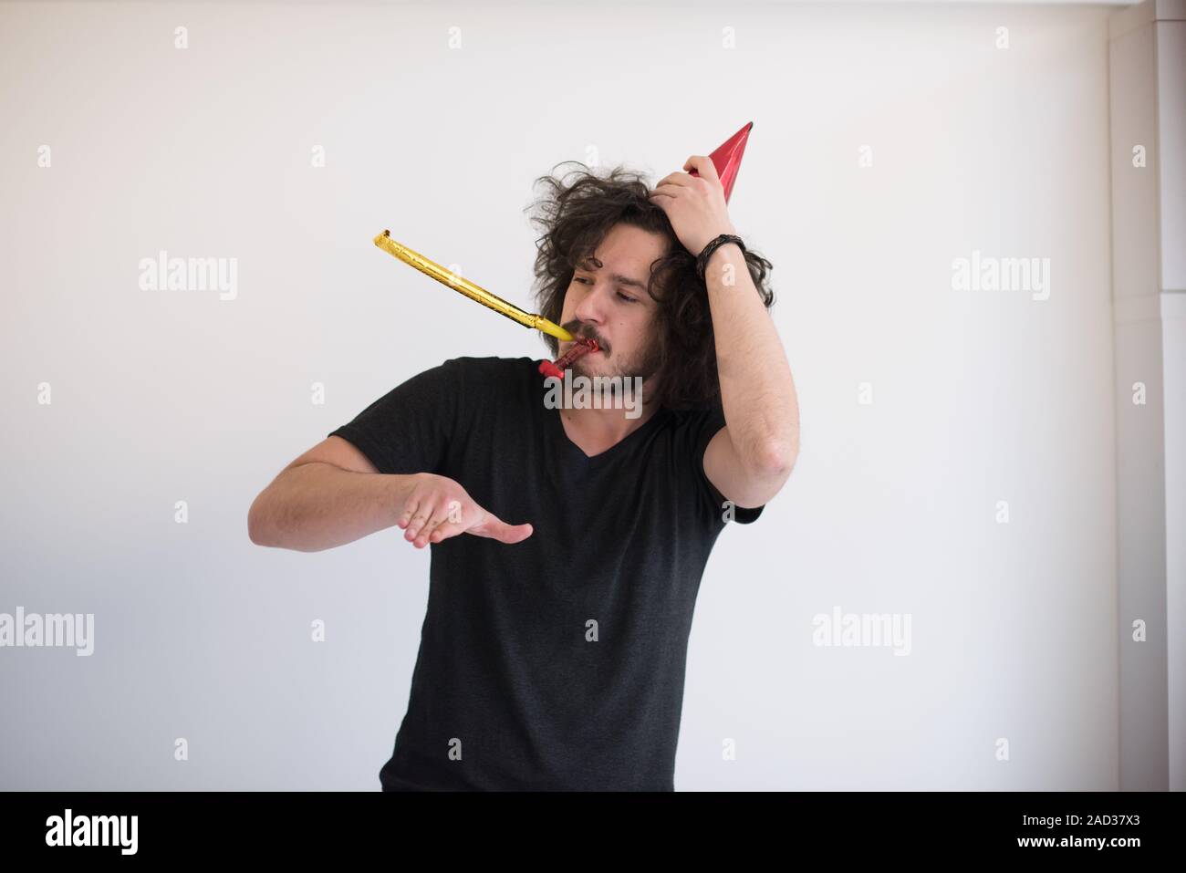 confetti man on party Stock Photo - Alamy