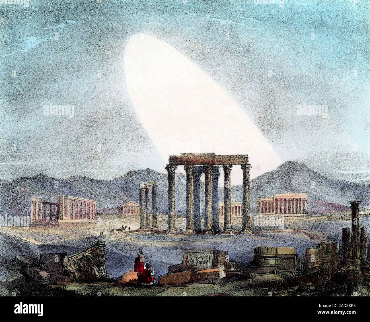 Zodiacal Light, thought to be sunlight reflected from meteoric dust ...