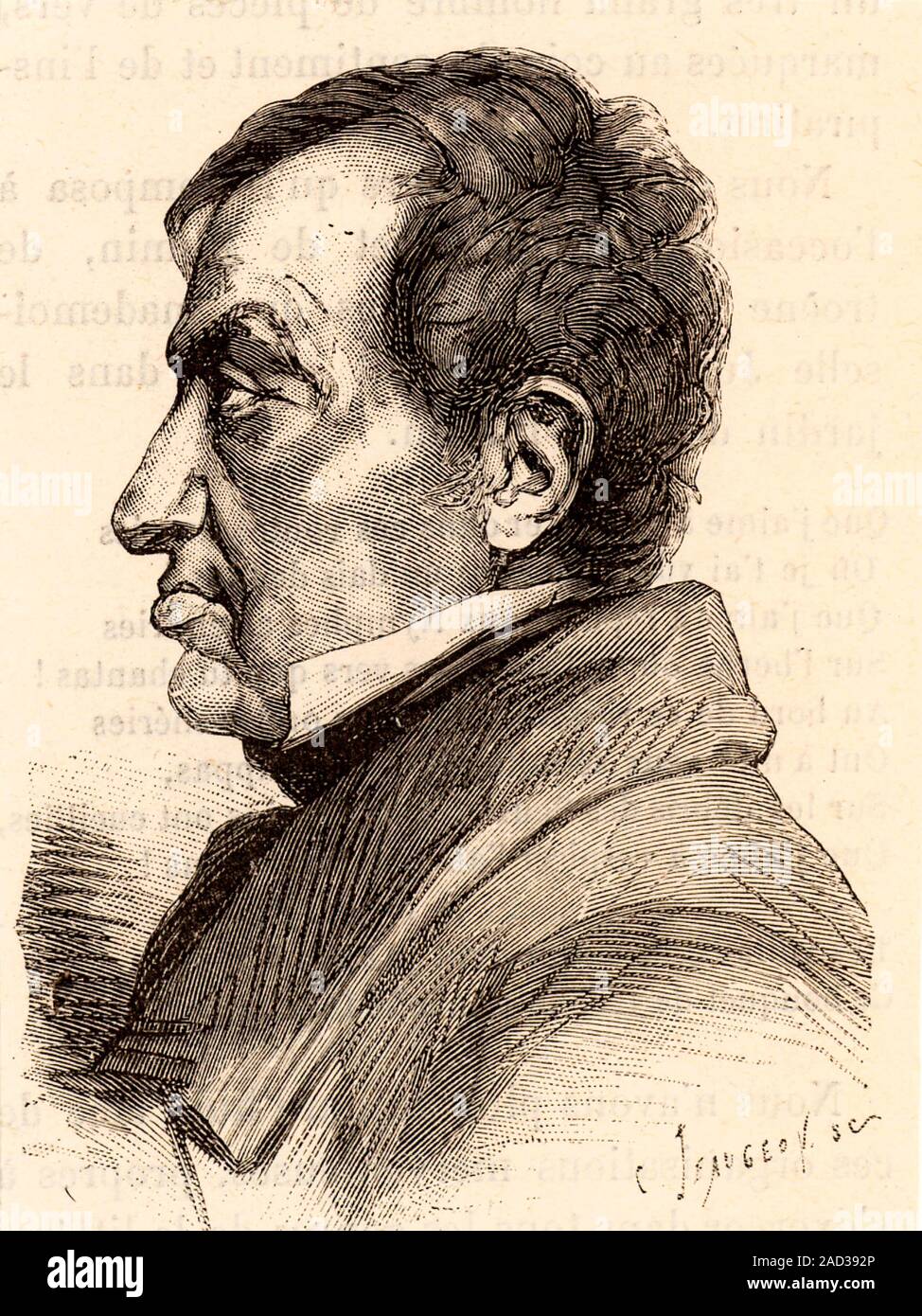 Andre-Marie Ampere (1775-1836) French mathematician and physicist who ...