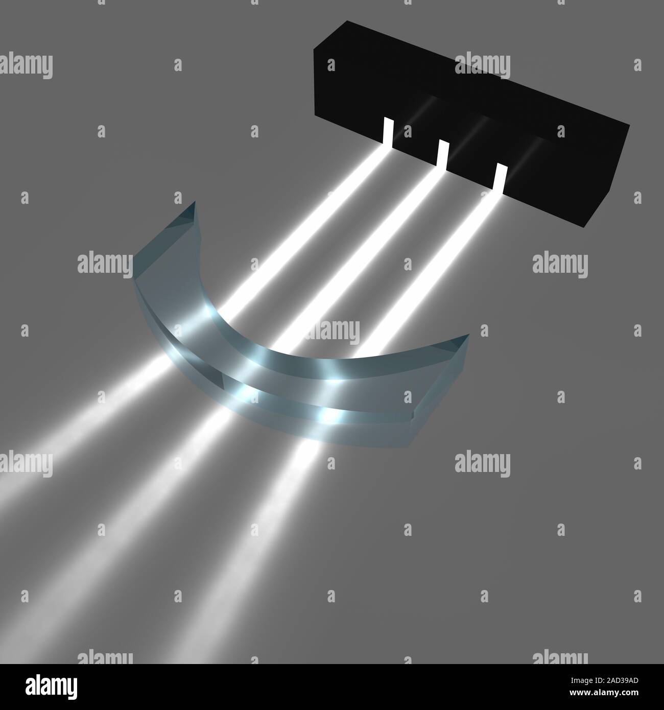 This image may not be used in educational posters Light refraction with ...