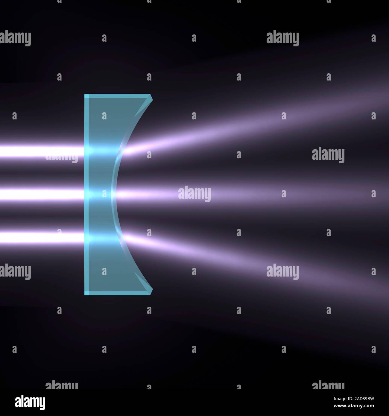 This image may not be used in educational posters Light refraction with ...