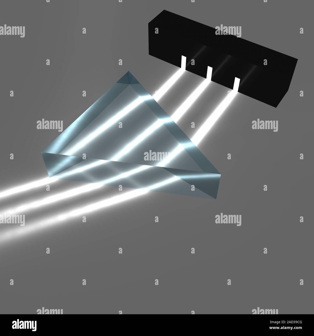 This image may not be used in educational posters Light refraction with ...