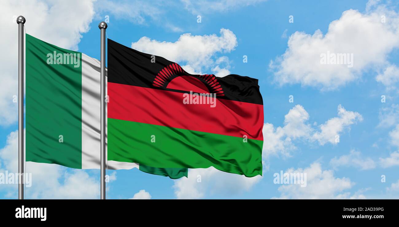 Nigeria malawi flag waving hi-res stock photography and images - Alamy