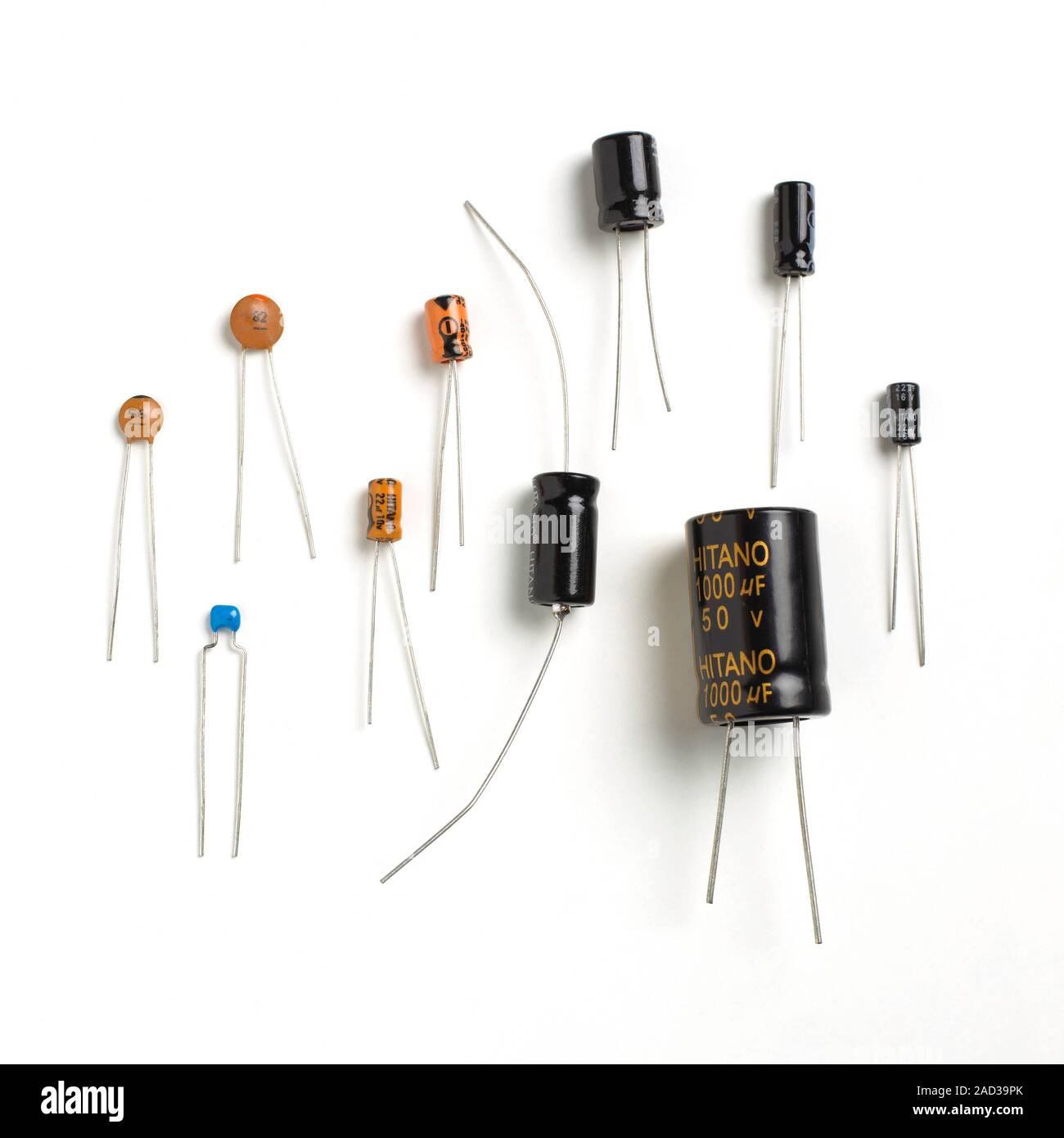 Capacitors. These electronic components are used to store electrical ...