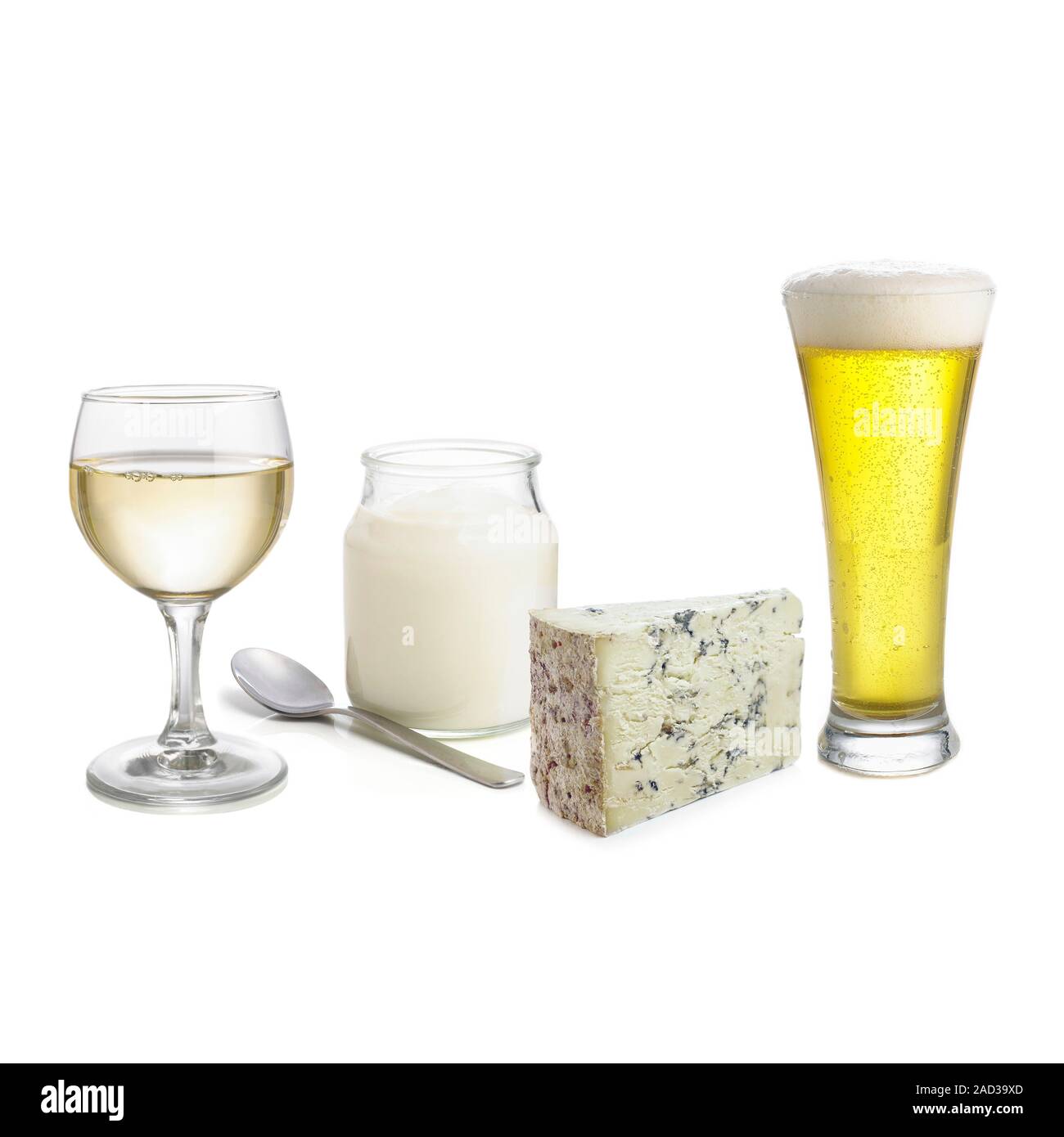 Products of fermentation. Yoghurt and cheese are the products of ...
