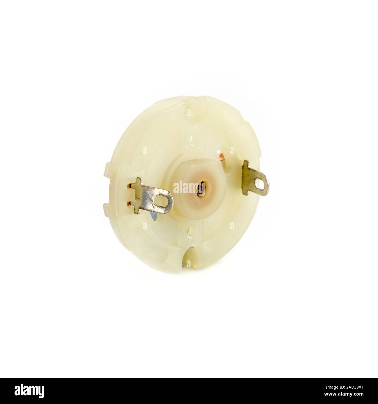 DC (direct current) motor commutator end cap. DC motors, or generators ...