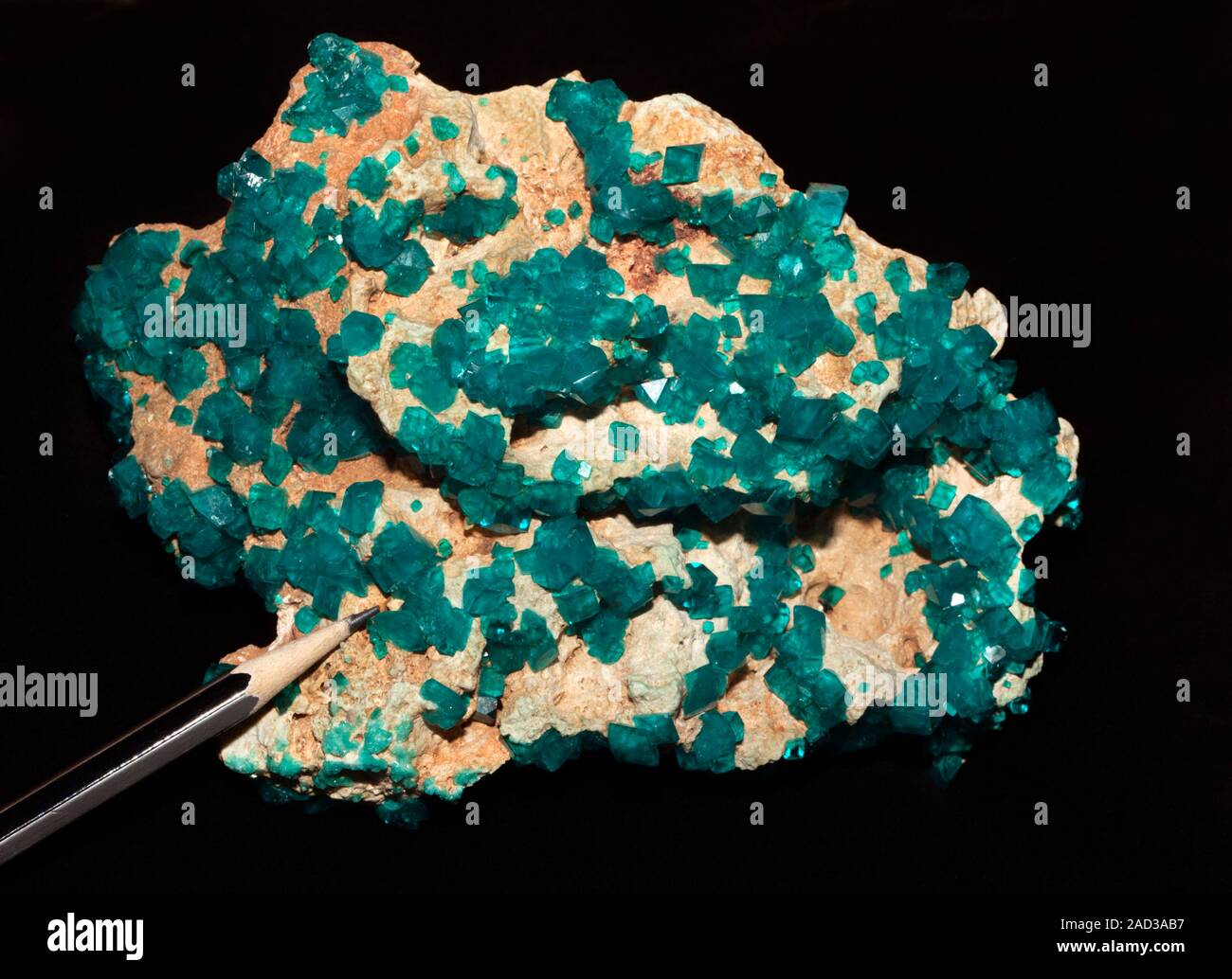 Synthetic crystals of nickel ammonium sulphate (NiSO4(NH4)2.6H2O) Such ...