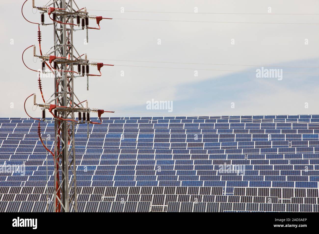 A photo voltaic solar power station in Ecija, Andalucia, Spain Stock ...