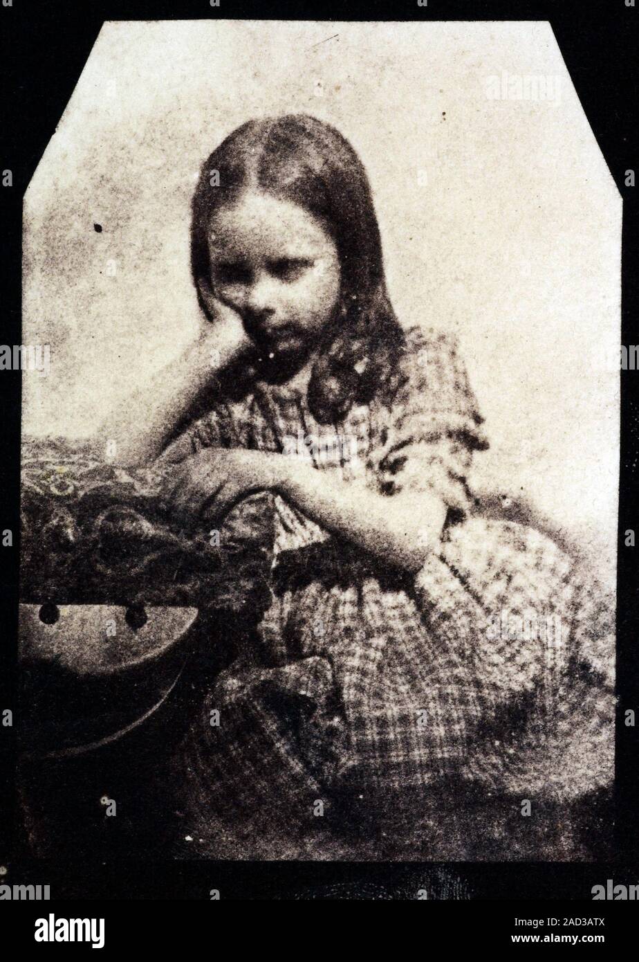 Matilda Talbot. 1840s calotype salted paper print of Matilda Talbot ...