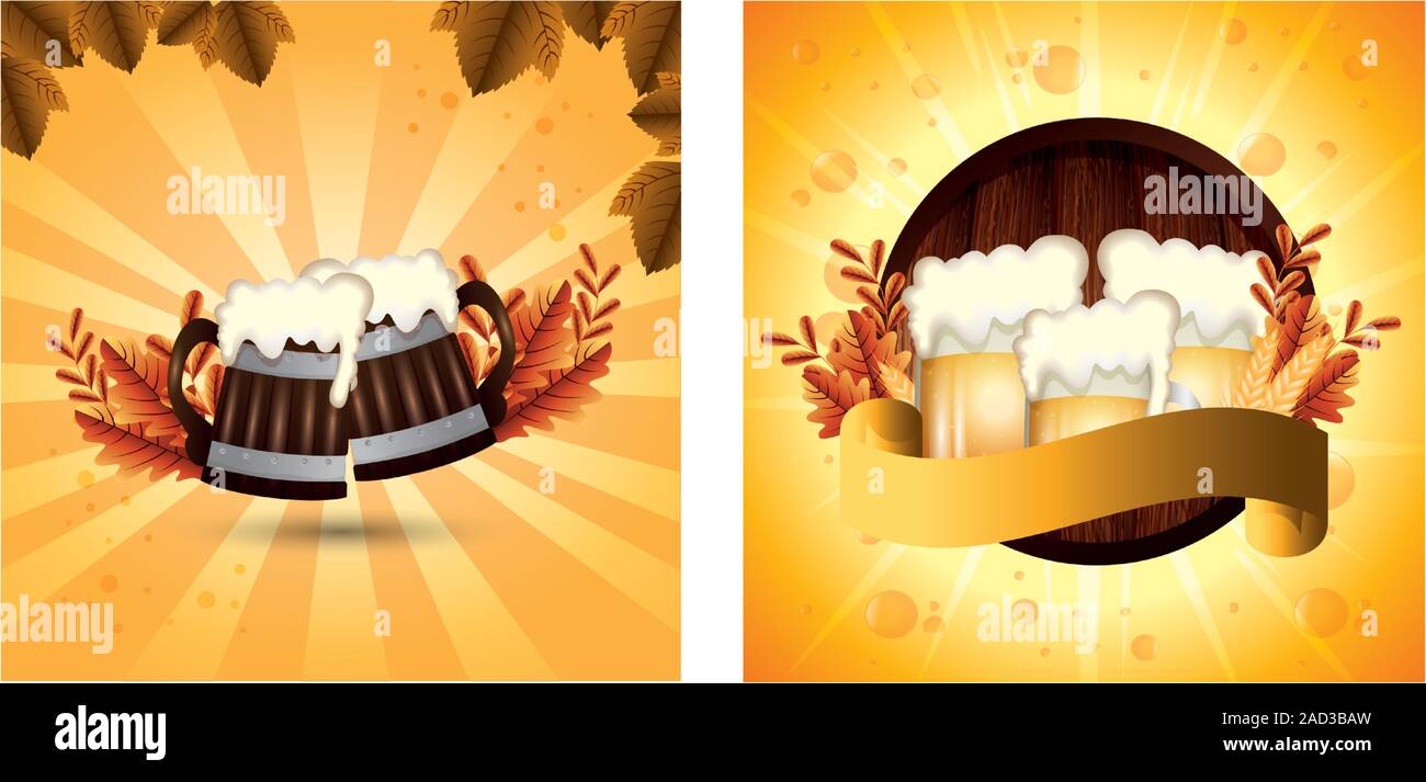 Germany oktoberfest beer vector design Stock Vector Image & Art - Alamy