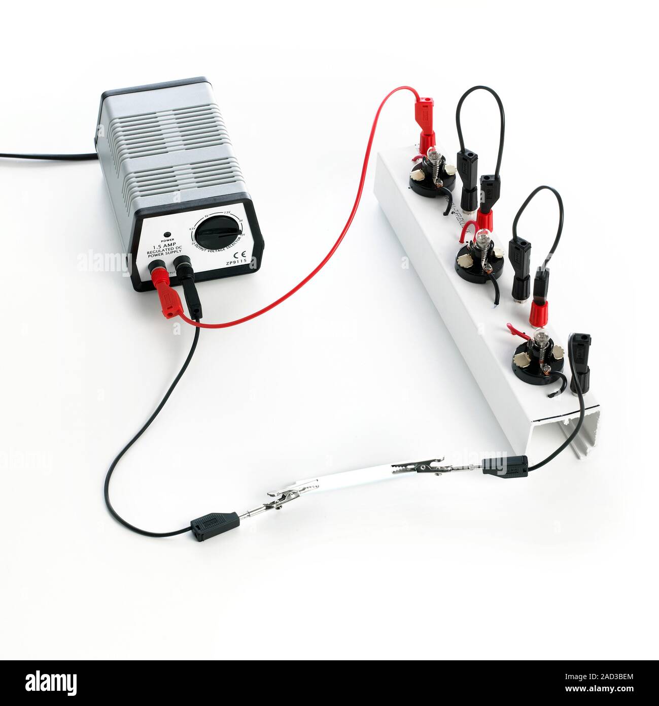 Conductivity. An experiment used to demonstrate the conductivity of ...