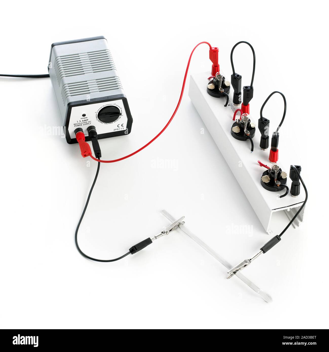 Conductivity. An experiment used to demonstrate the conductivity of ...