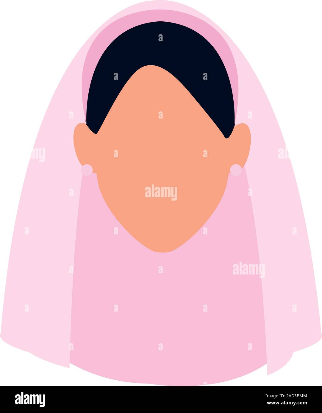 Veil traditional wedding dress Stock Vector Images - Alamy