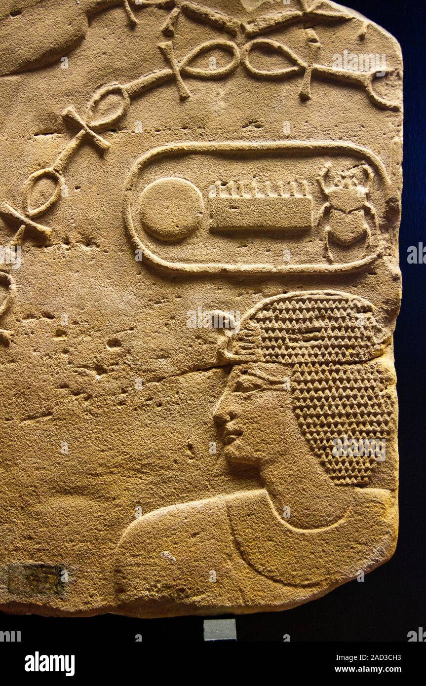 An Egyptian stone tablet in the Vatican City Museum in Rome, Italy ...