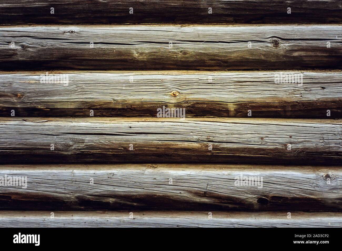 texture background of an old wooden house. retro vintage wooden blocks ...