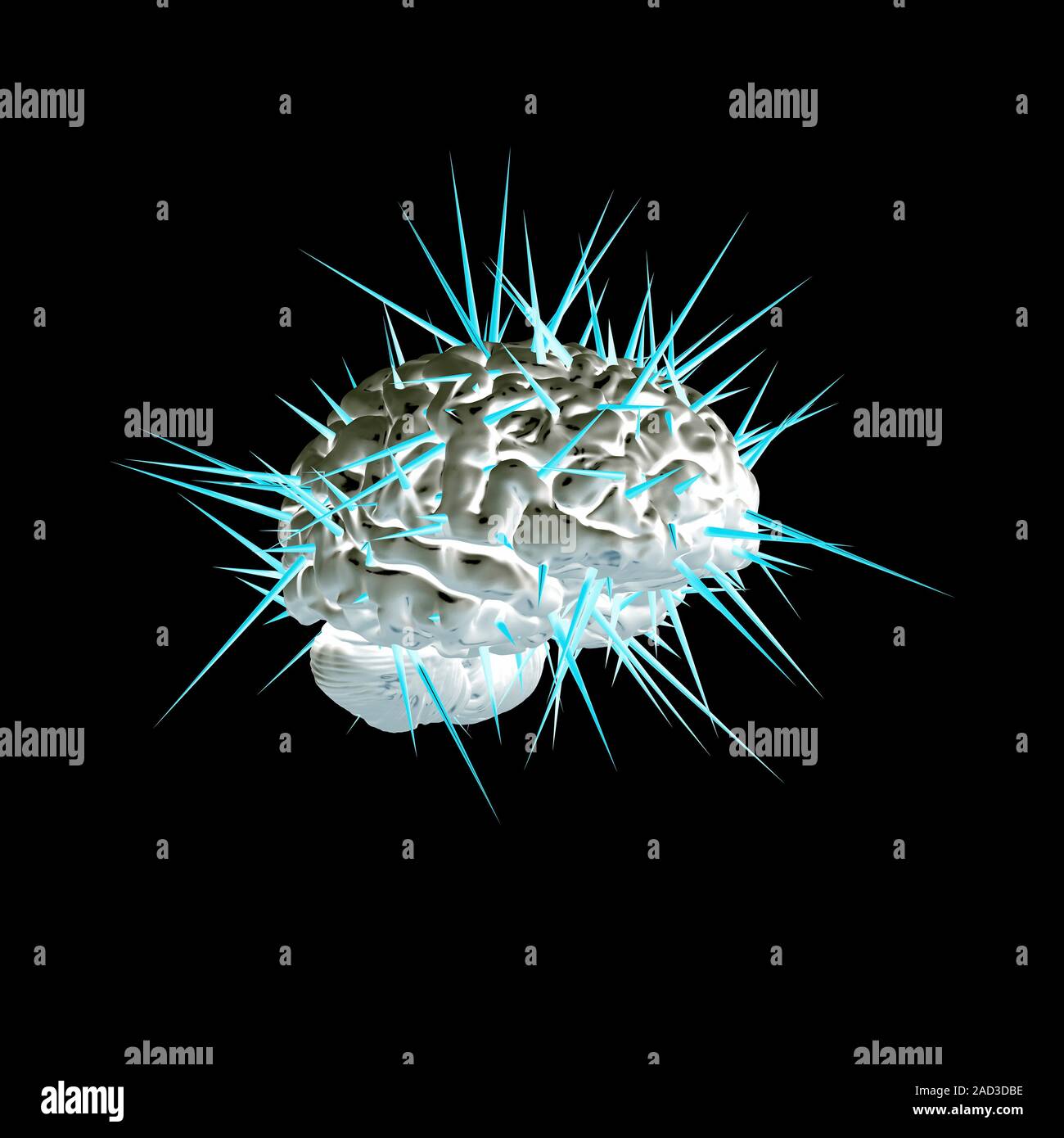 This image may not be used in educational posters Spiky brain, computer ...
