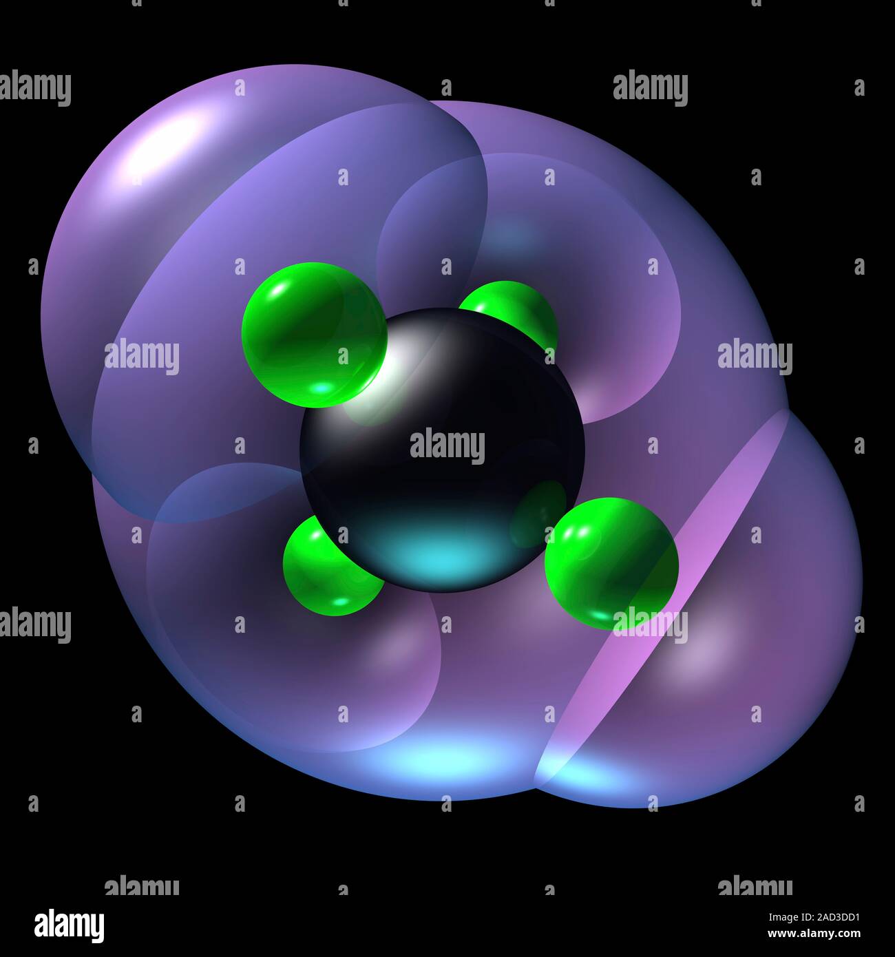 This image may not be used in educational posters Methane molecule ...