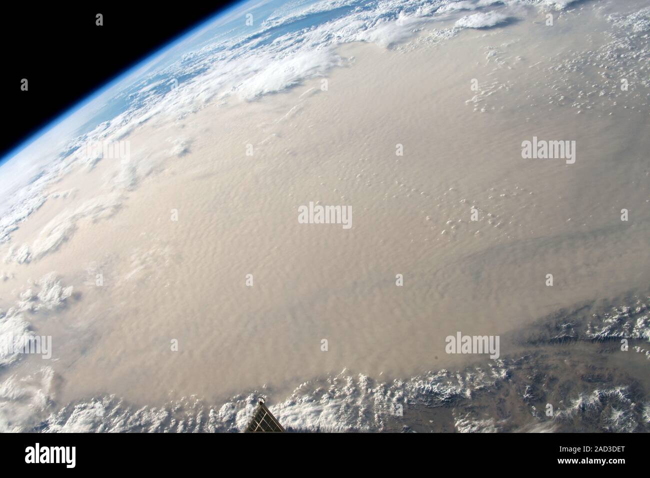 Gobi desert dust storm, ISS image. Photographed on 29th April 2015 by ...