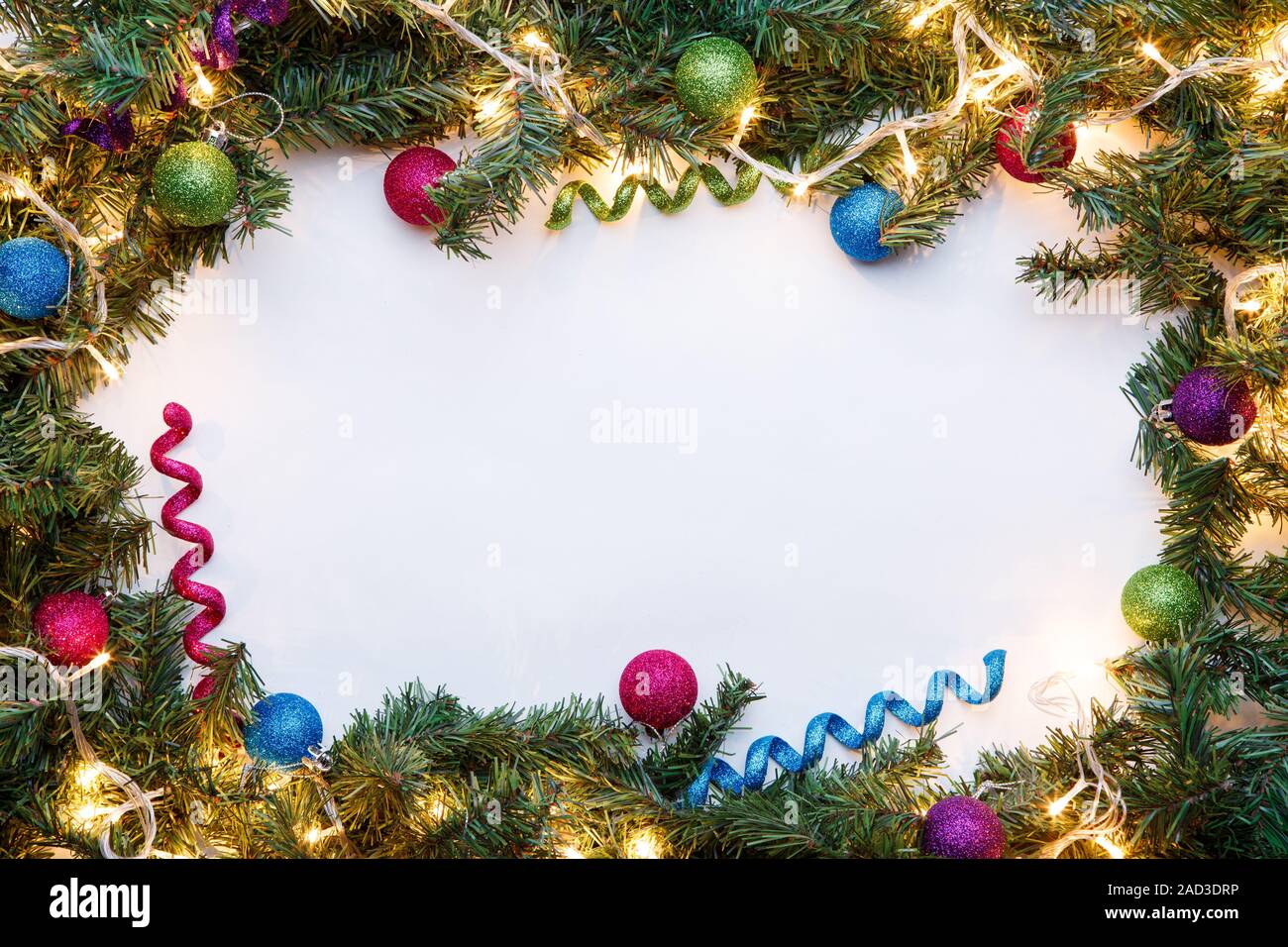 Christmas toys fir branches hi-res stock photography and images - Alamy