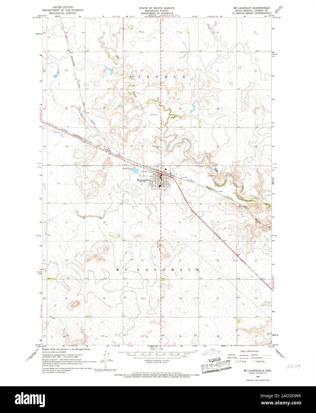 Map of mclaughlin hi-res stock photography and images - Alamy
