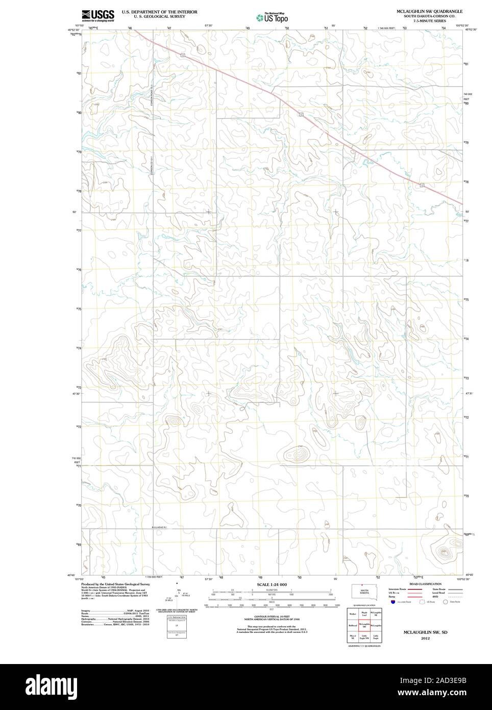 Map of mclaughlin hi-res stock photography and images - Alamy