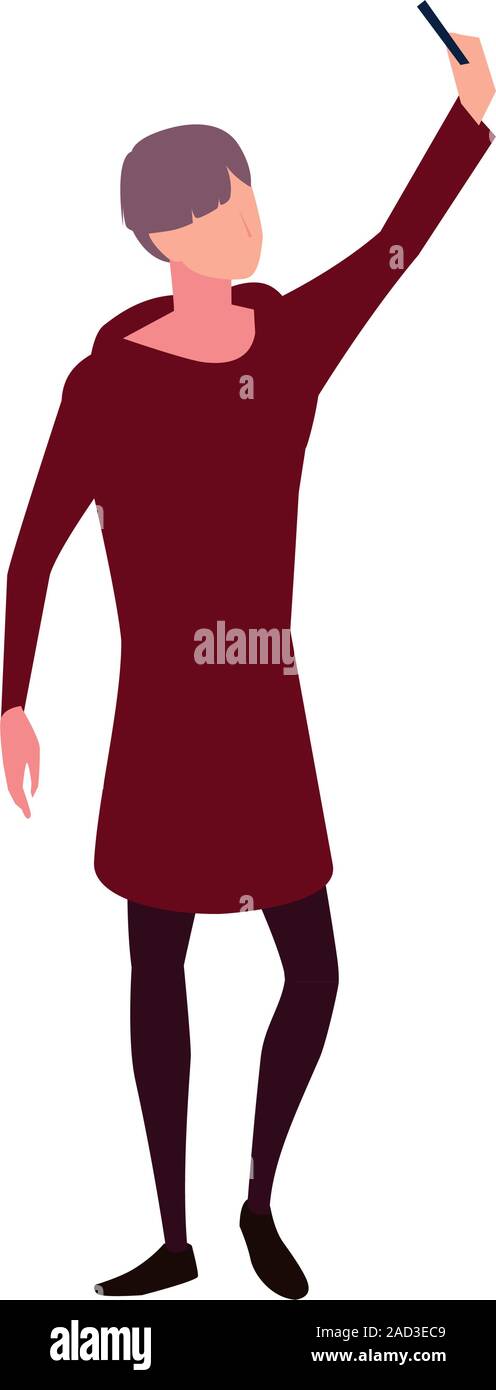 young man standing on white background vector illustration design Stock ...