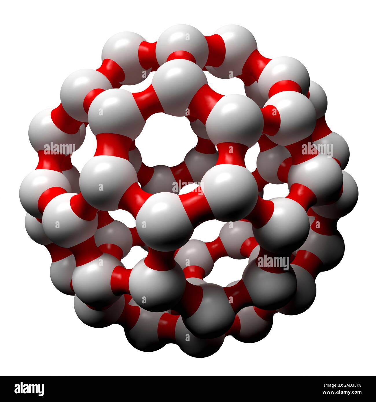 This image may not be used in educational posters Buckminsterfullerene molecule. Computer ...