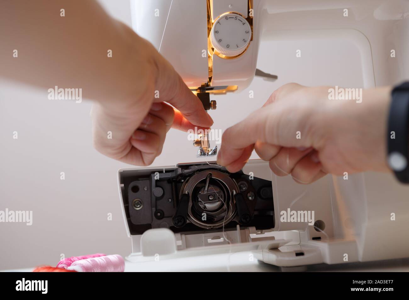 Woman prepares work girl close hi-res stock photography and images - Alamy