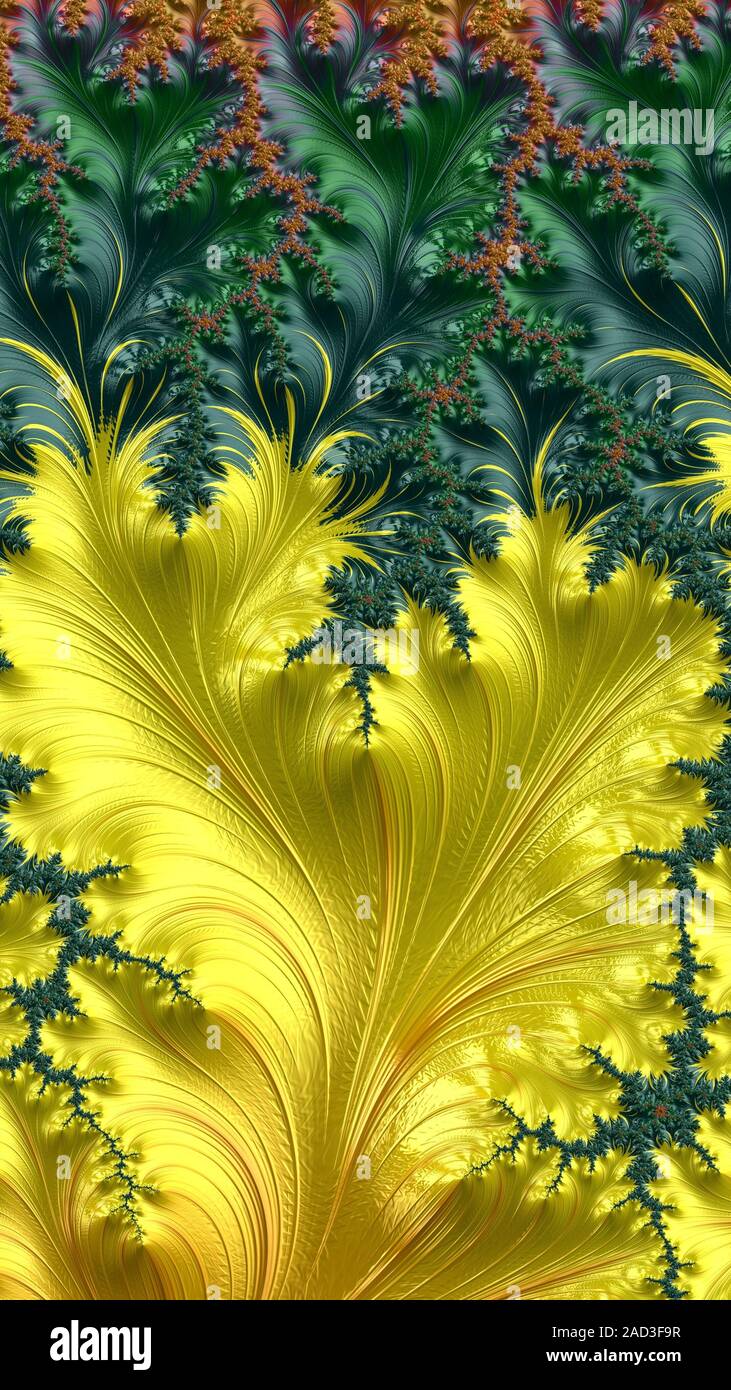 Artfully 3D rendering fractal, fanciful abstract illustration and ...