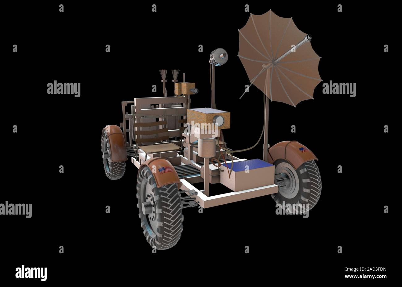 The Apollo Lunar Roving Vehicle (LRV) was used in the final three ...