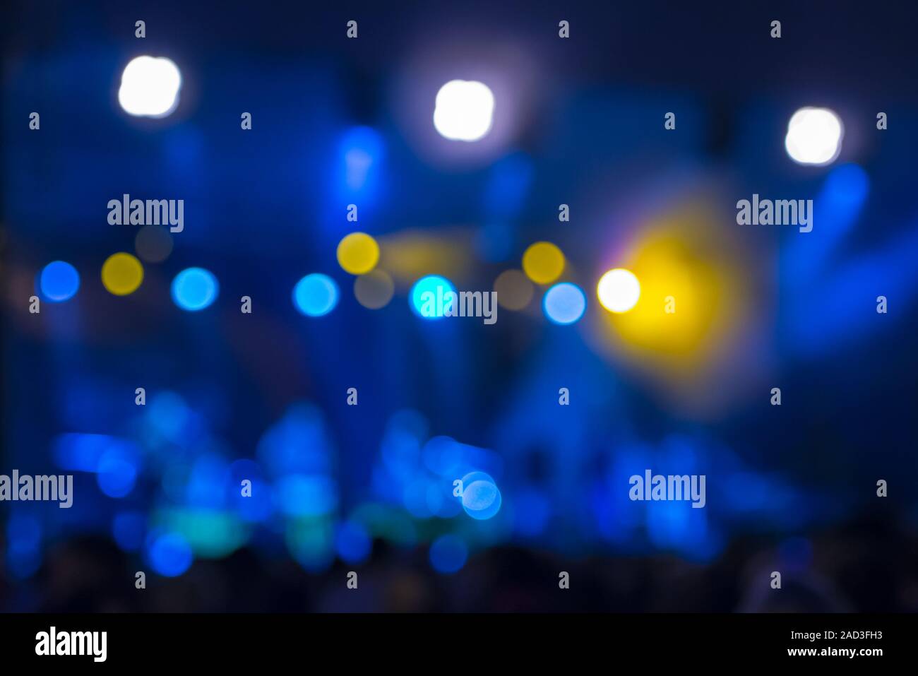 Defocused entertainment concert bokeh lighting on stage Stock Photo - Alamy