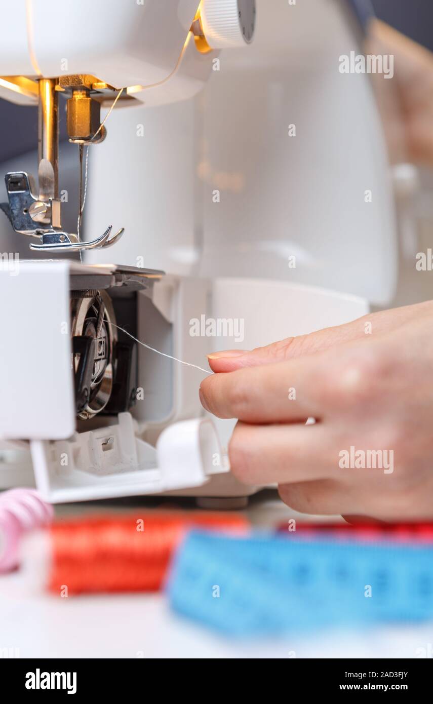 Thread sewing machine hi-res stock photography and images - Alamy