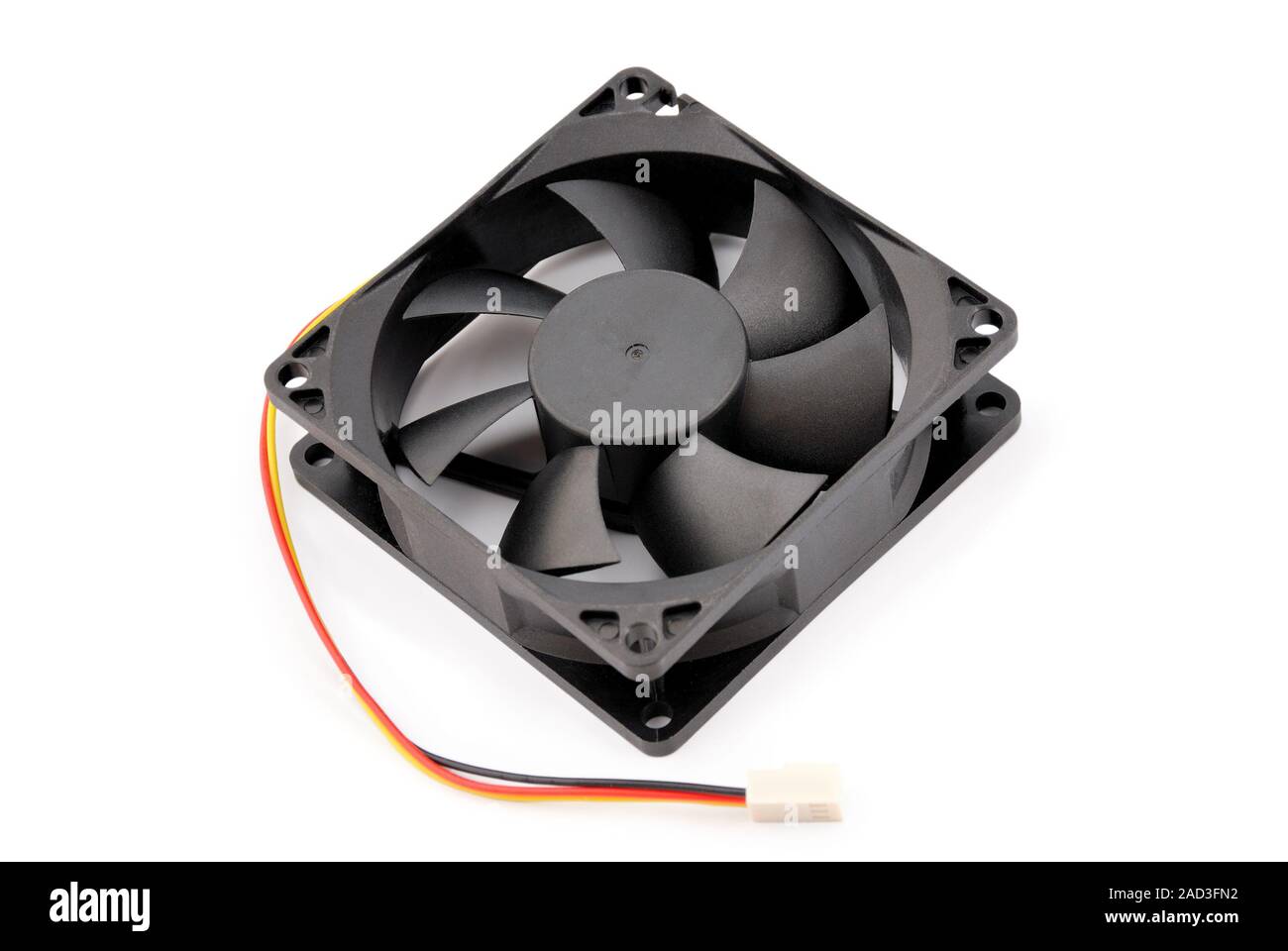 The computer fan isolated on white background Stock Photo - Alamy
