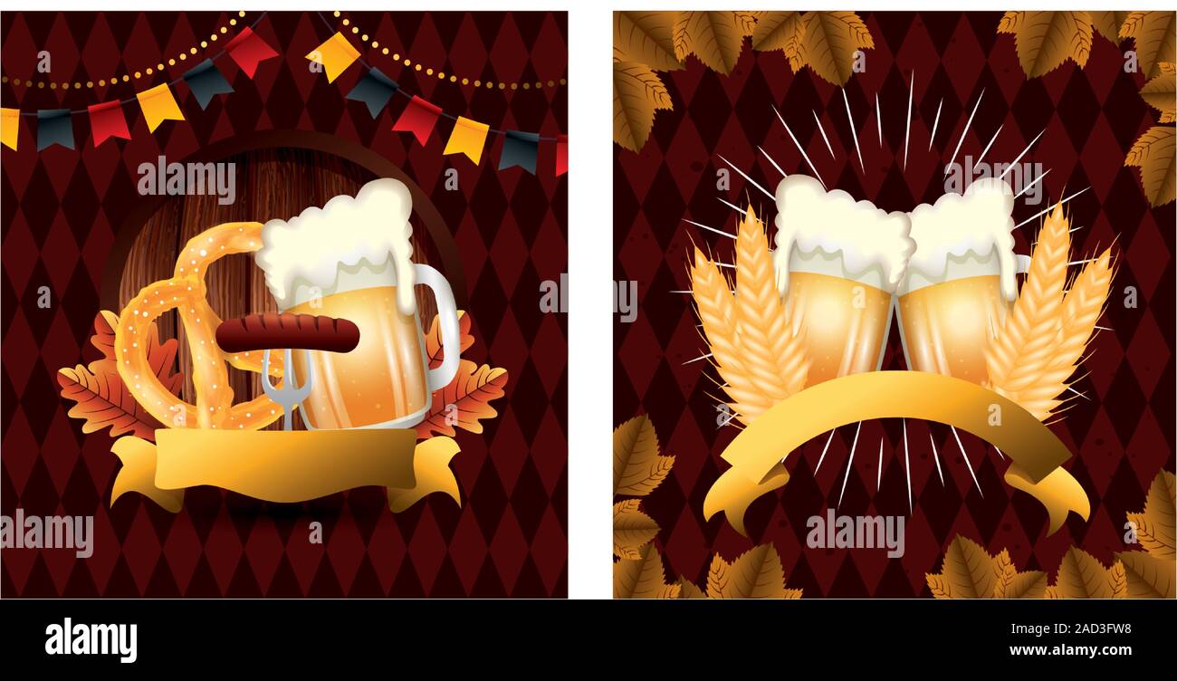 Germany oktoberfest beer vector design Stock Vector Image & Art - Alamy