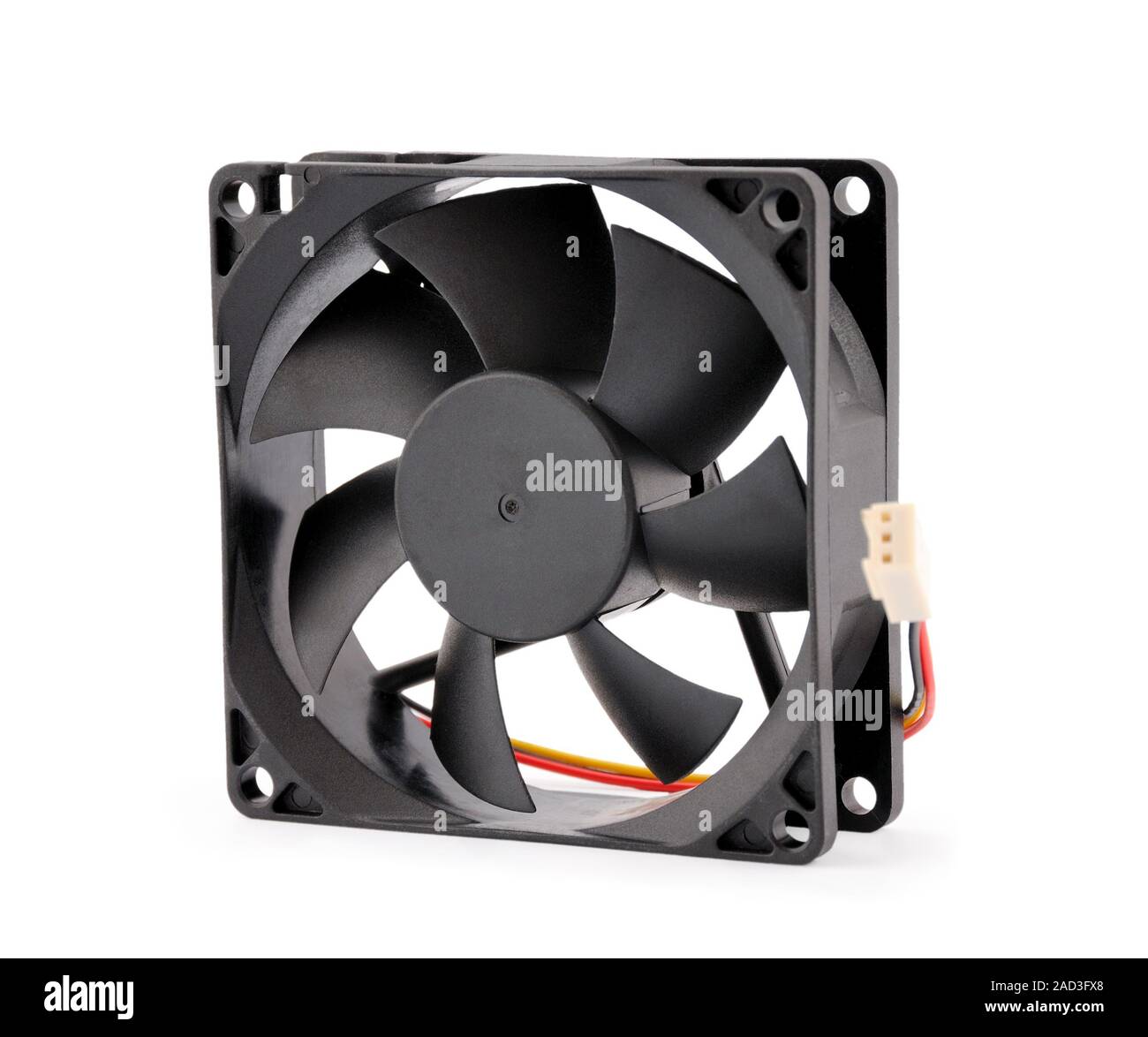 The computer fan isolated on white background Stock Photo - Alamy