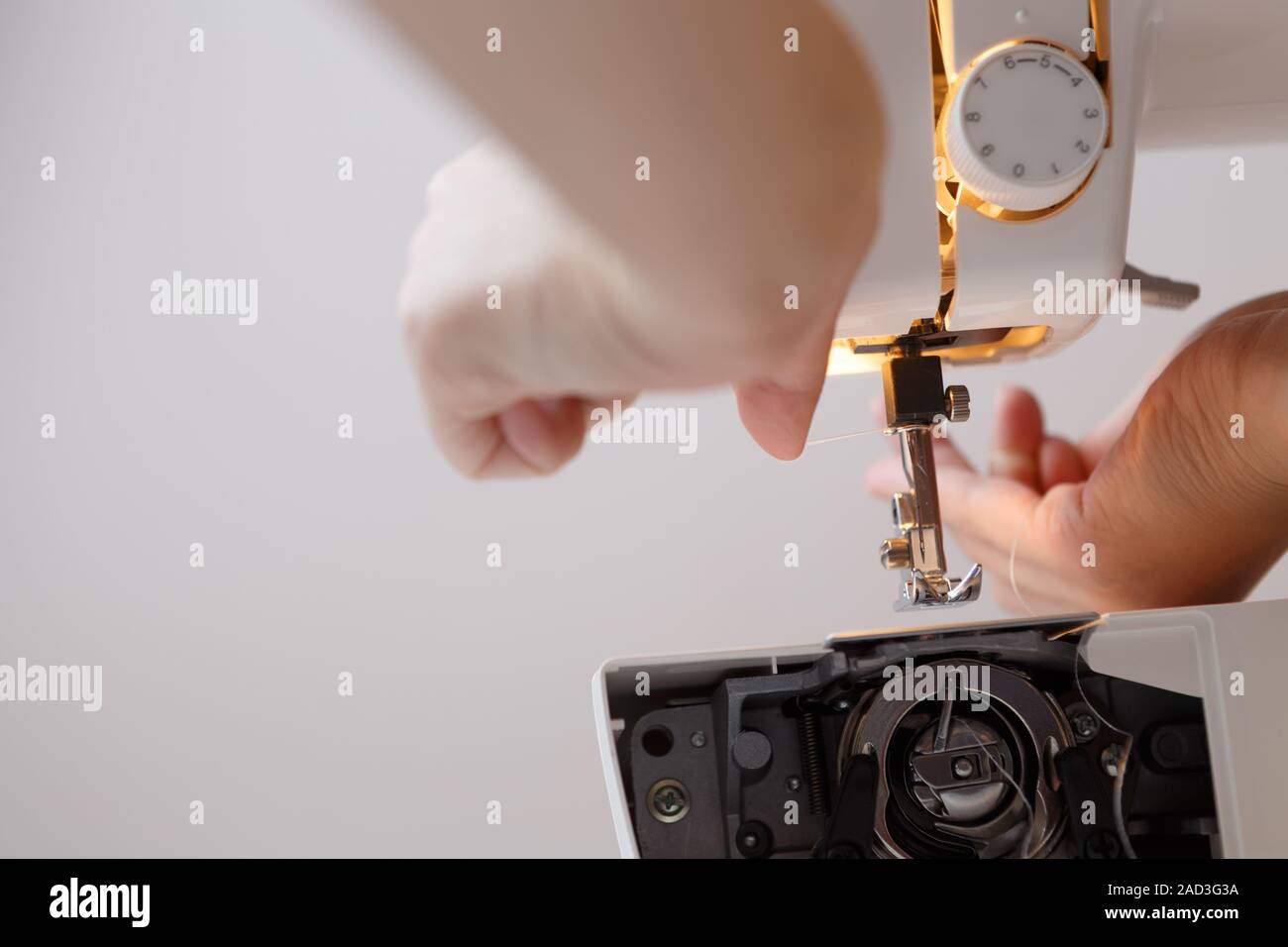 Thread sewing machine hi-res stock photography and images - Alamy