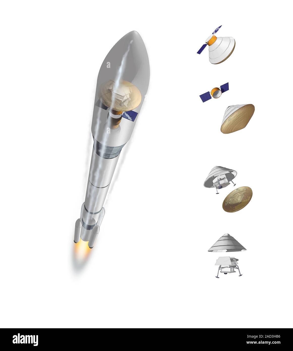 Mars Polar Lander. Computer illustration of the Mars Polar Lander ...