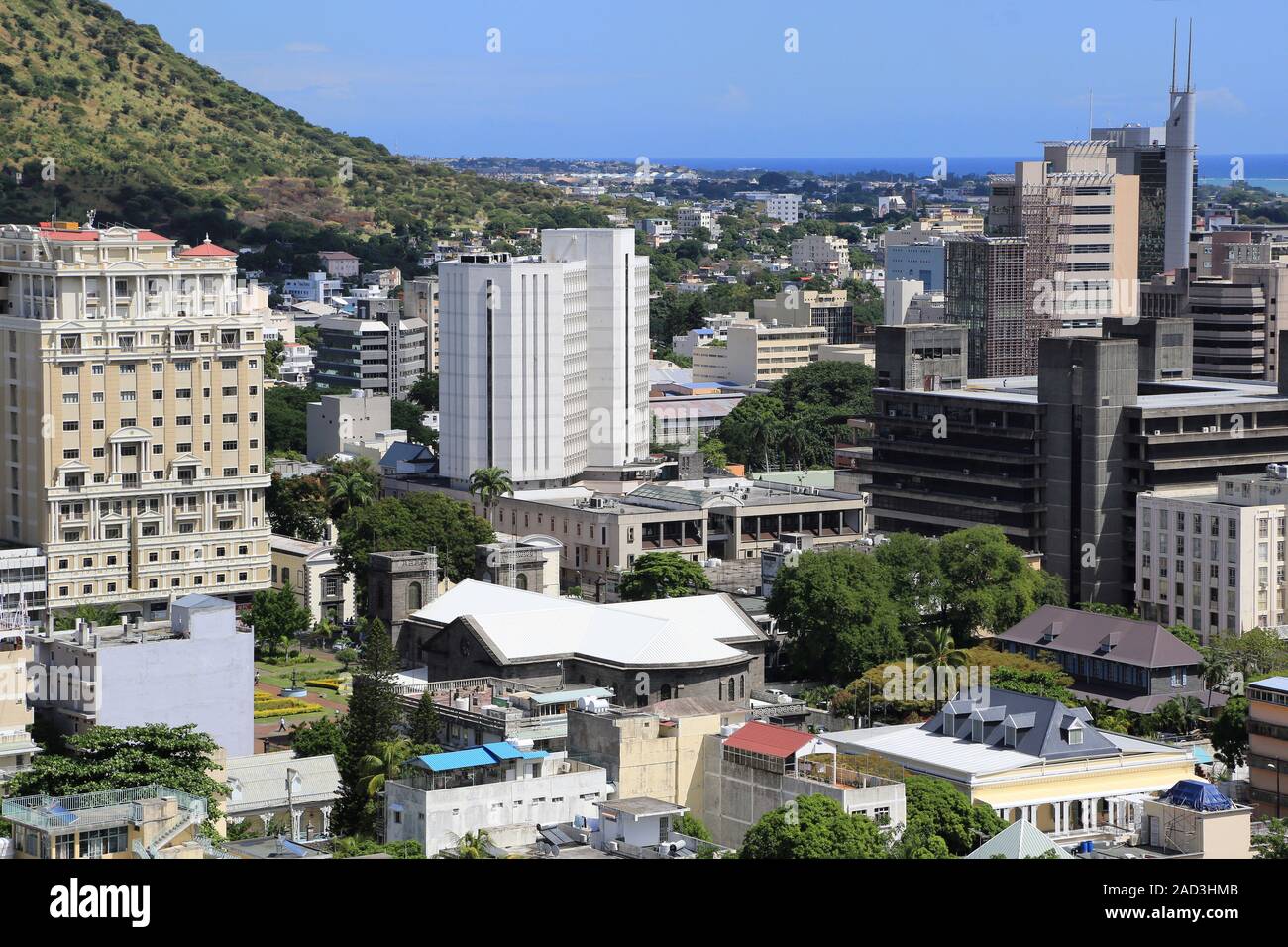 Mauritius, capital Port Louis, city view Stock Photo - Alamy