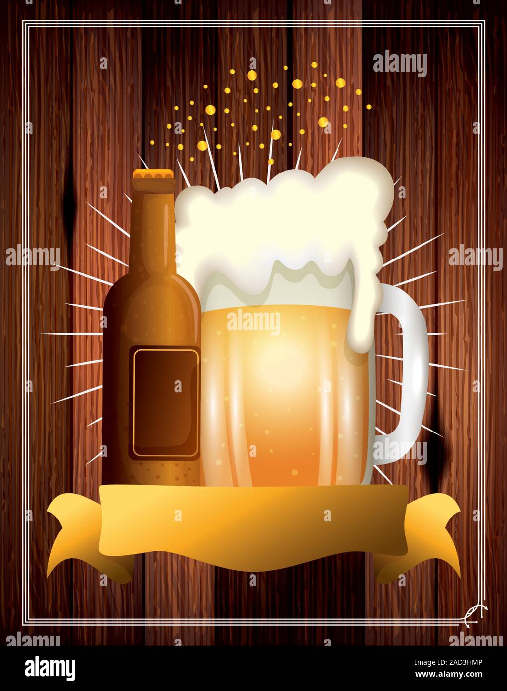 Germany oktoberfest beer vector design Stock Vector Image & Art - Alamy