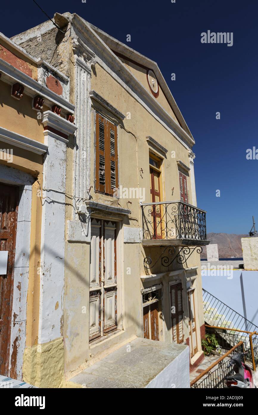 Traditional House in Symi Island in Greece Stock Photo - Alamy