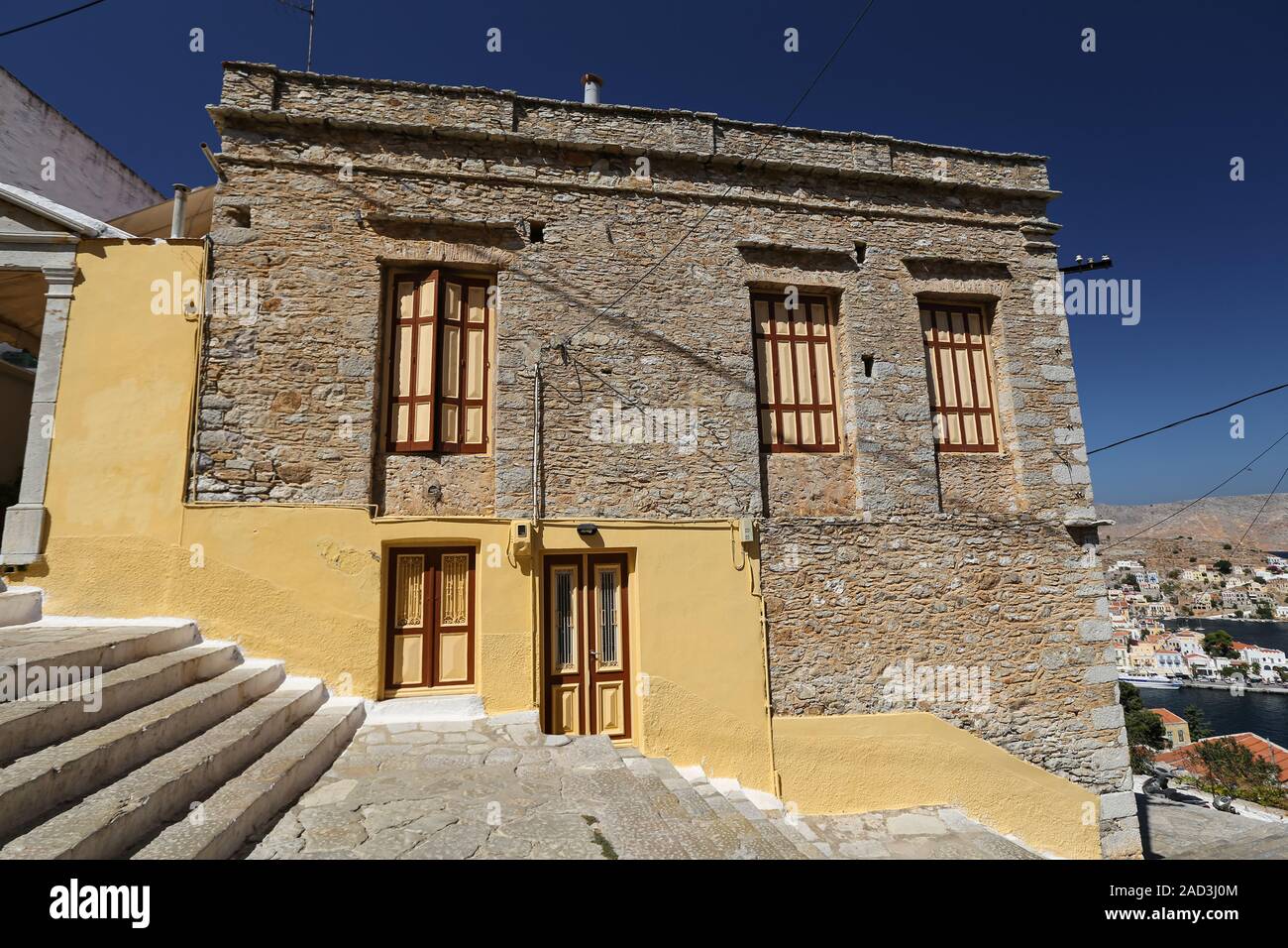 Traditional House in Symi Island in Greece Stock Photo - Alamy