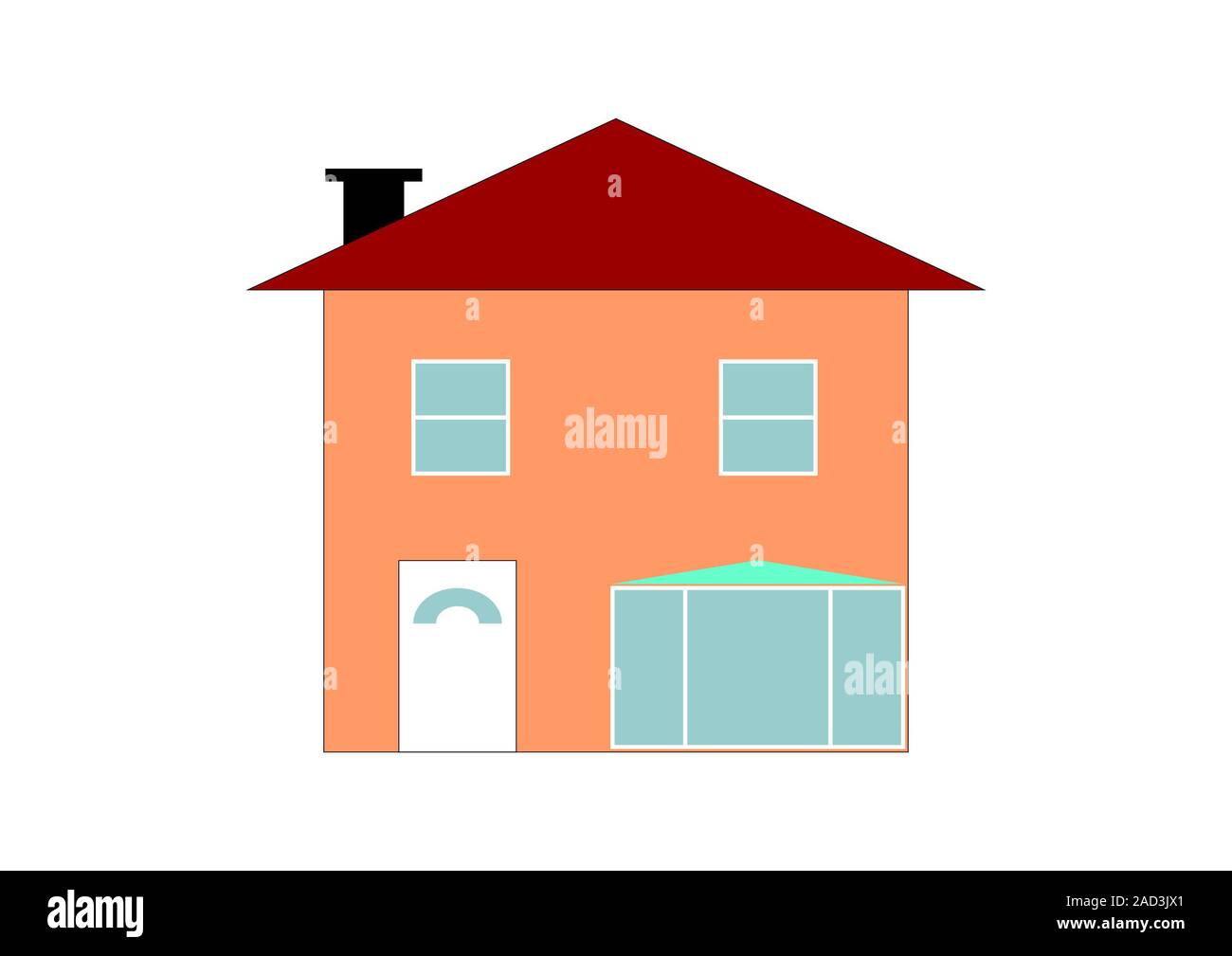 single house illustration Stock Photo - Alamy