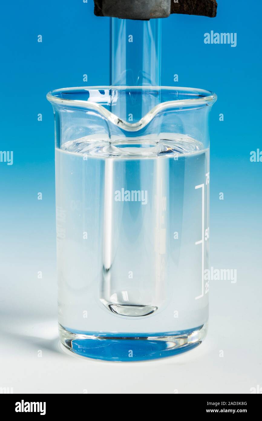 Refraction of light experiment. Apparatus used to show how light is ...