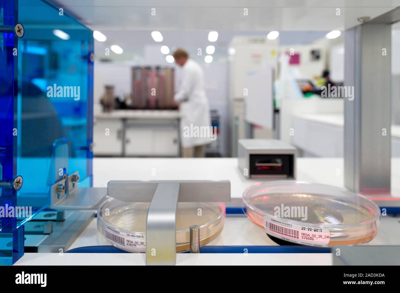 KIESTRA automated screening machine. Close-up of a KIESTRA automated ...