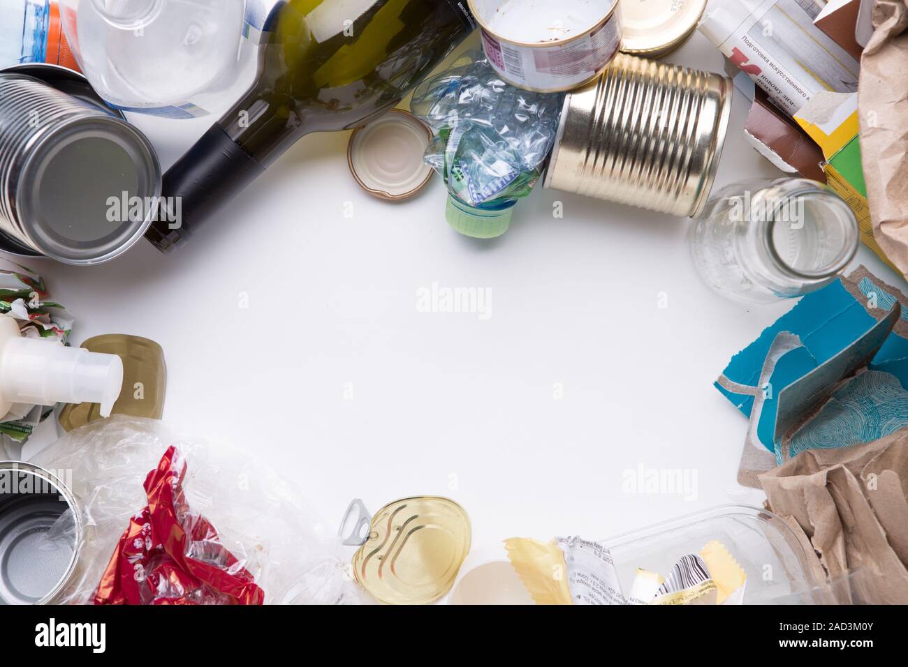 Picture trash for refining close-up Stock Photo - Alamy